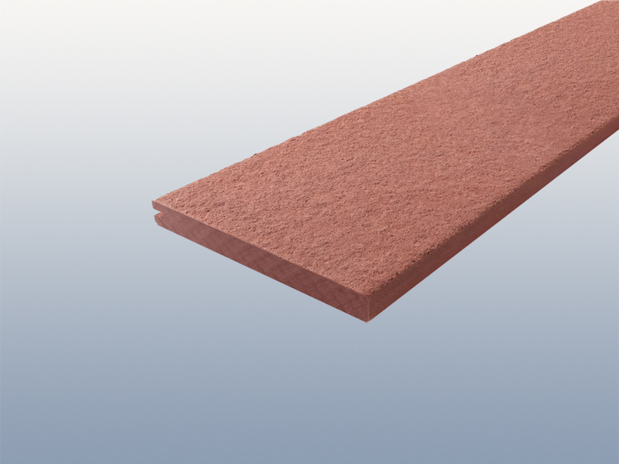 CEDRAL® Terrassendiele warmes rot Abschlussprofil: CEDRAL ...